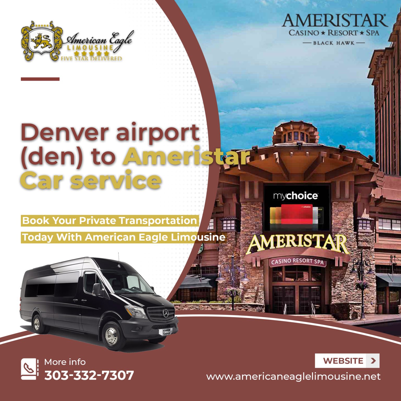 The cheapest way to get from Denver Airport (DEN) to Ameristar Black ...